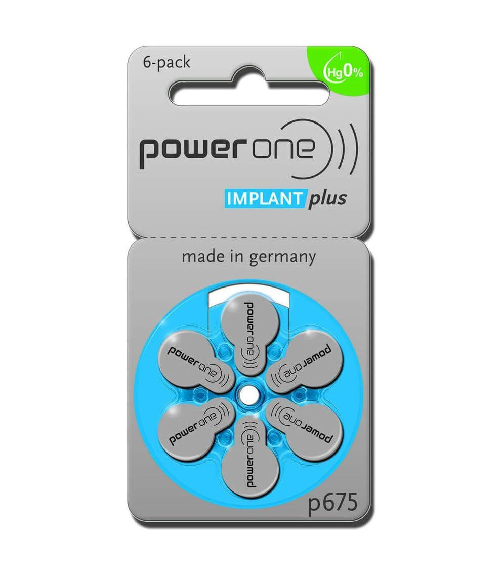 POWERONE P675+ Cochlear Implant Battery (6 Pack) – Wickramarachchi ...